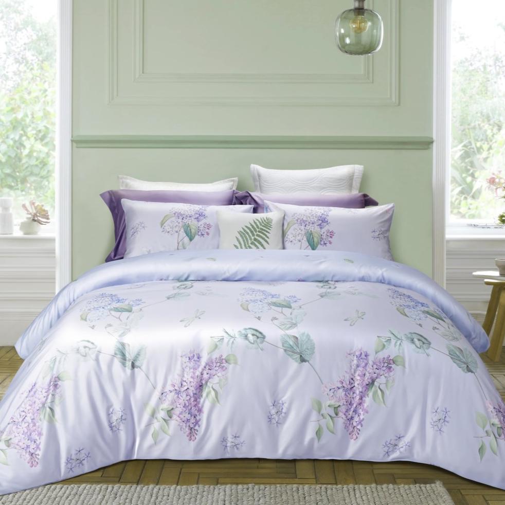 Wrinkle Clear Cotton Anti-mite Bedding - Lilac Elegance (062407 ...